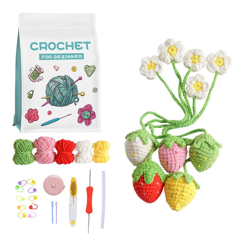 Crochet Kit, DIY Crochet Starter Kit, Home Decor Crafts Kit, for ...