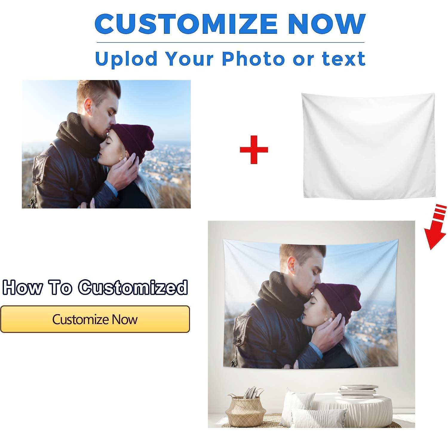 Custom Photo Tapestry Custom Wall Tapestry Custom Backdrop - Etsy