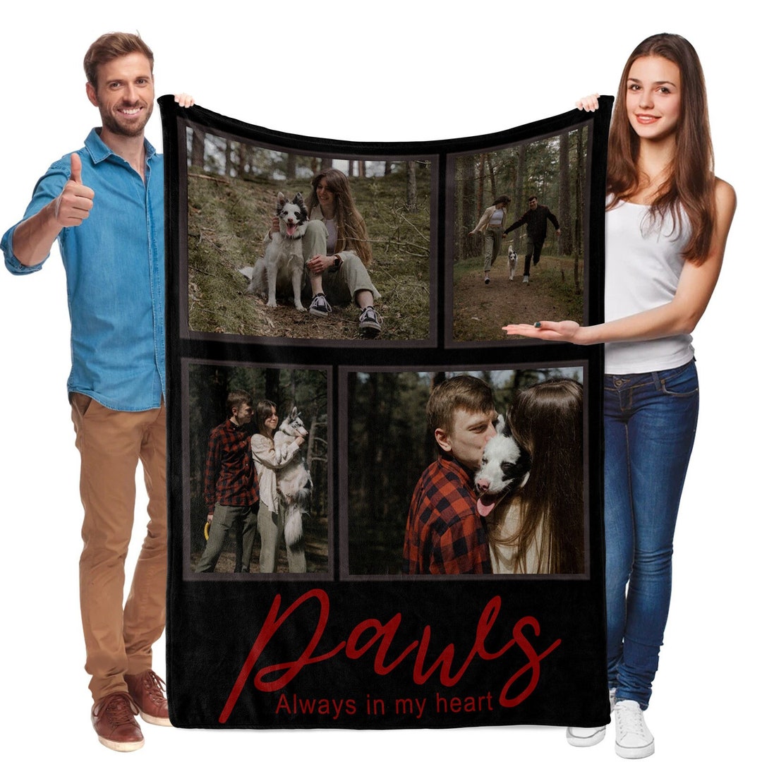 Custom Personalized Memorial Blanket With Photo, in Loving Memory Photo ...