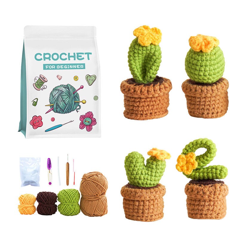 Crochet Kit, DIY Crochet Starter Kit, Home Decor Crafts Kit, for ...