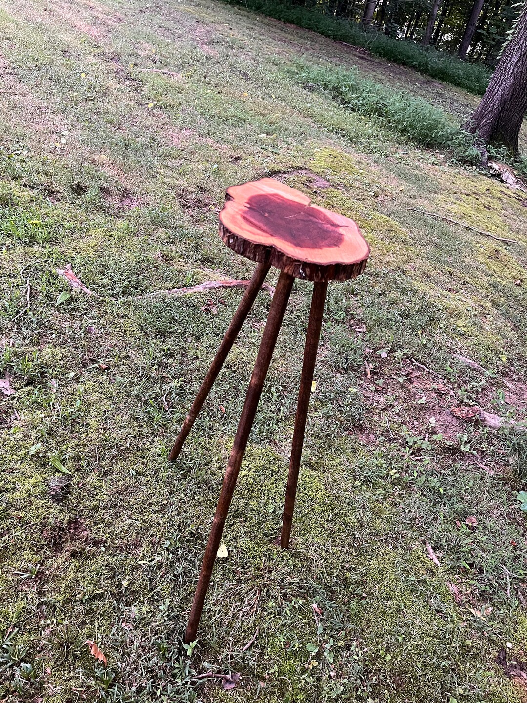 Handmade Red Cedar End Table - Etsy
