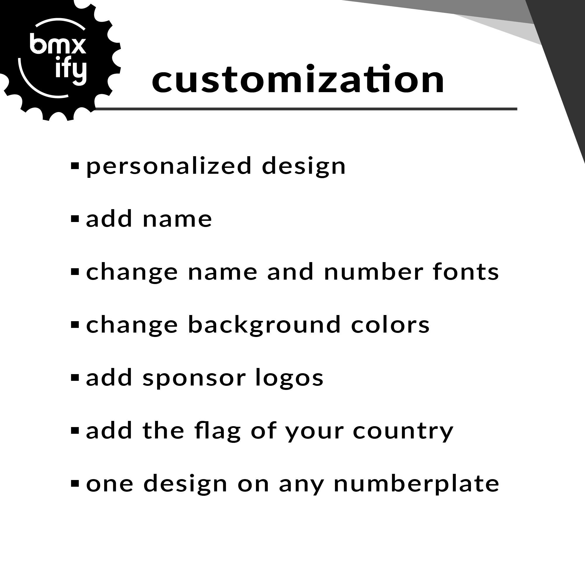 Carbon Full-wrap Bmx Number Plate Decal | Custom Race Plate Sticker ...