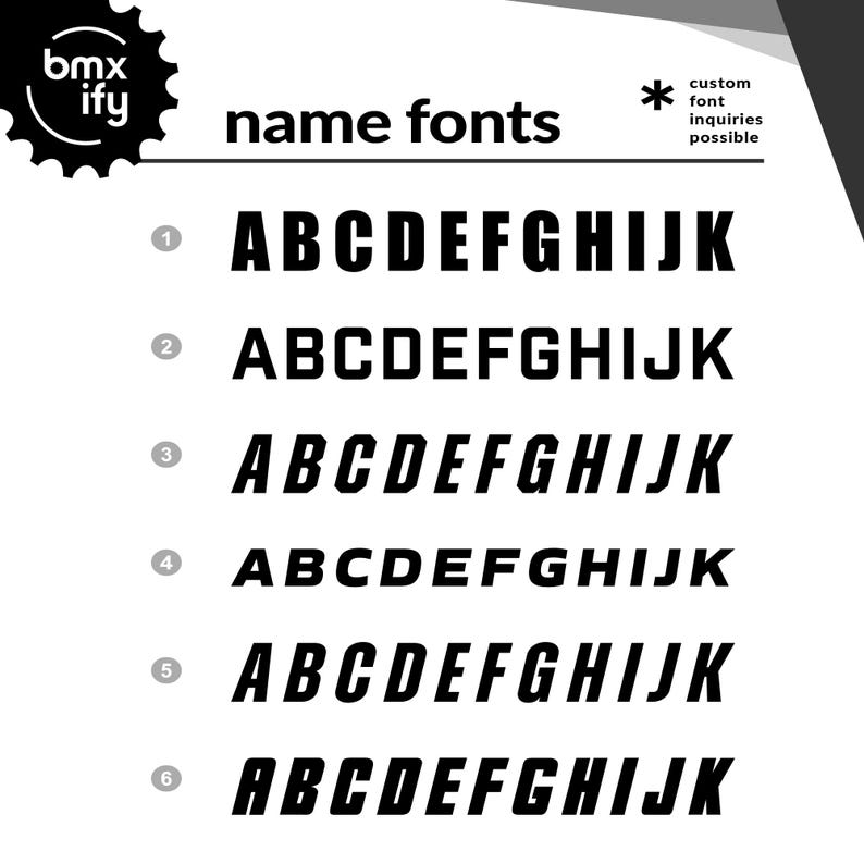 Custom Design BMX Numberplate Sticker | Bmx Race | Box Numberplate ...