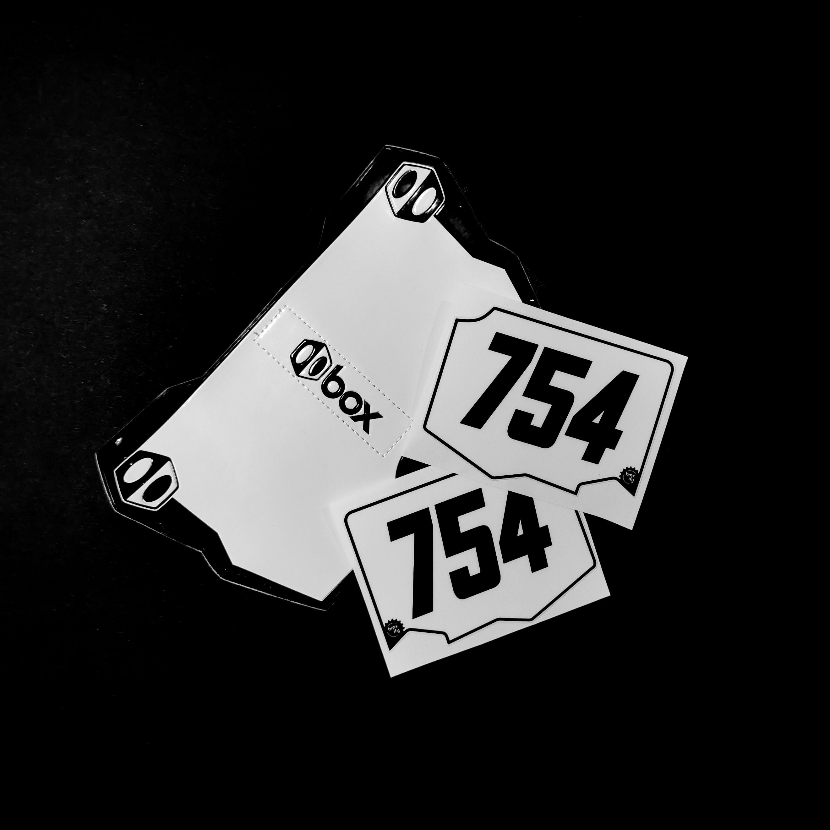 Box Side Number Plate Stickers | Bmx Race | Custom Racing Plate | Bmx ...