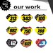 Custom Design BMX Numberplate Sticker | Bmx Race | Box Numberplate ...