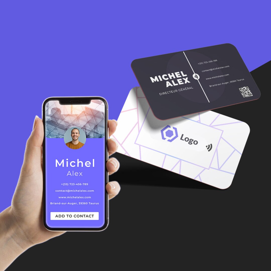 Contactless Business Card Connected Business Card Total Customization ...