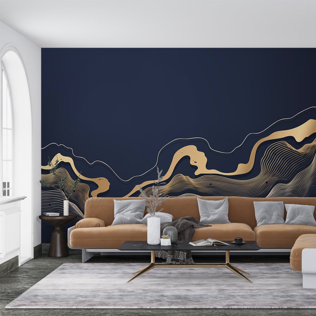 Panoramic Pre-pasted Wallpaper, Abstract Montage Wallpaper, Quality ...