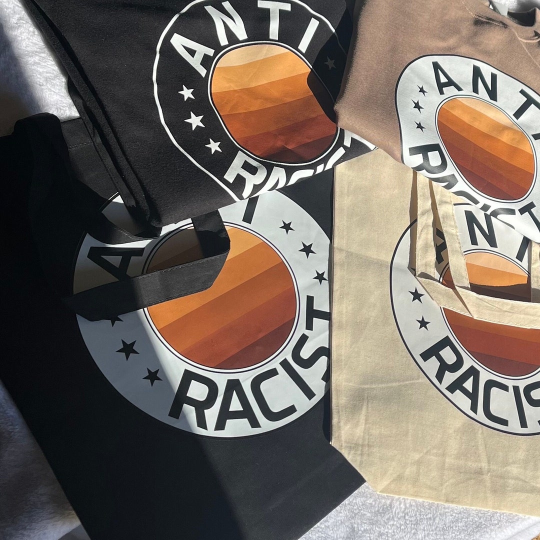 Anti-racist Canvas Tote, Empowerment & Unity Cotton Bag, BIPOC ALLY ...
