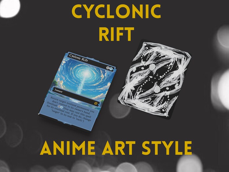 Cyclonic Rift - Commander Proxy - Anime Art Style - Etsy