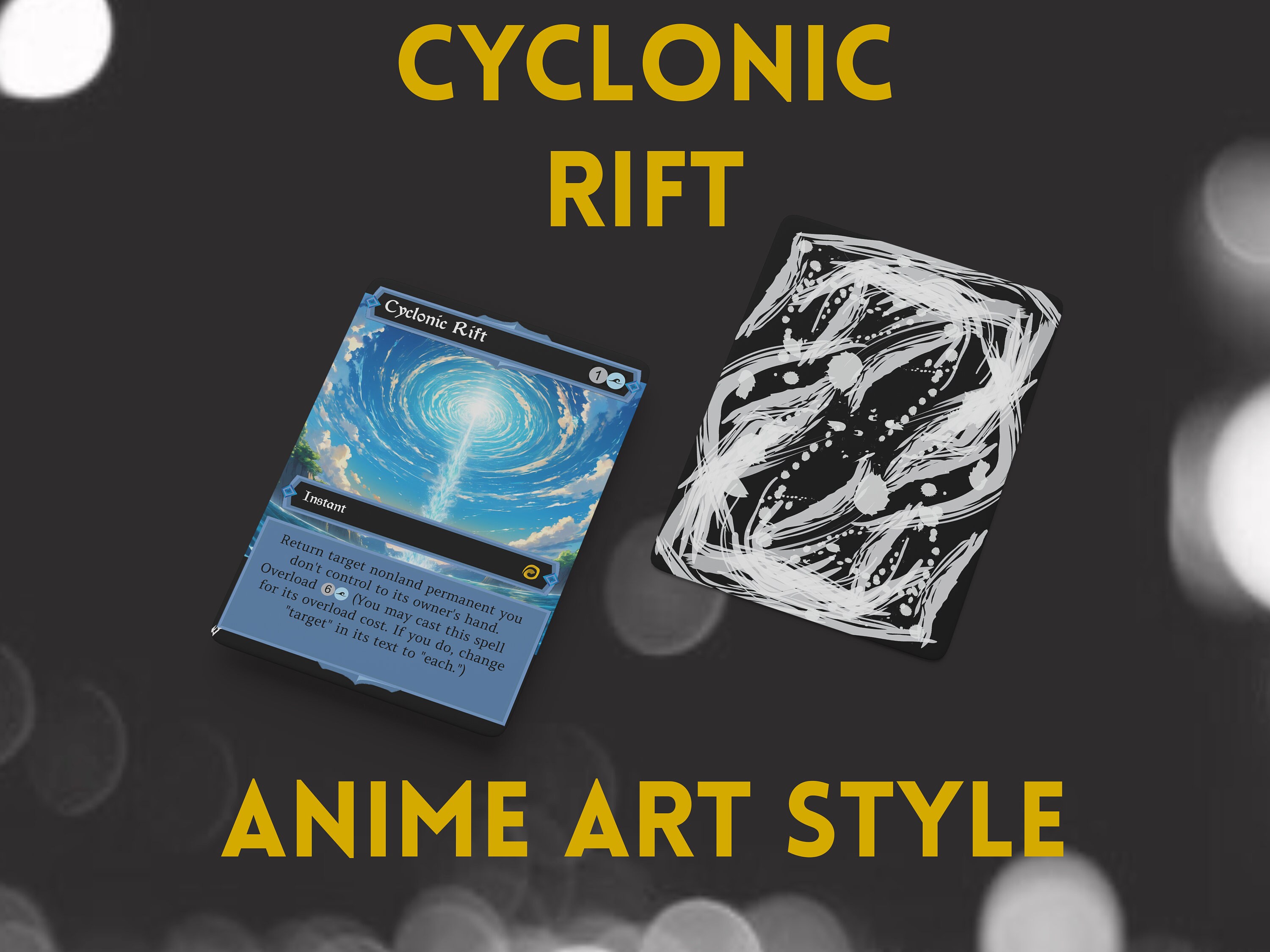 Cyclonic Rift - Commander Proxy - Anime Art Style - Etsy