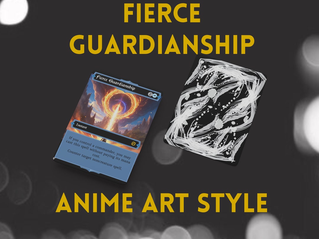 Fierce Guardianship - Commander Proxy - Anime Art Style - Etsy
