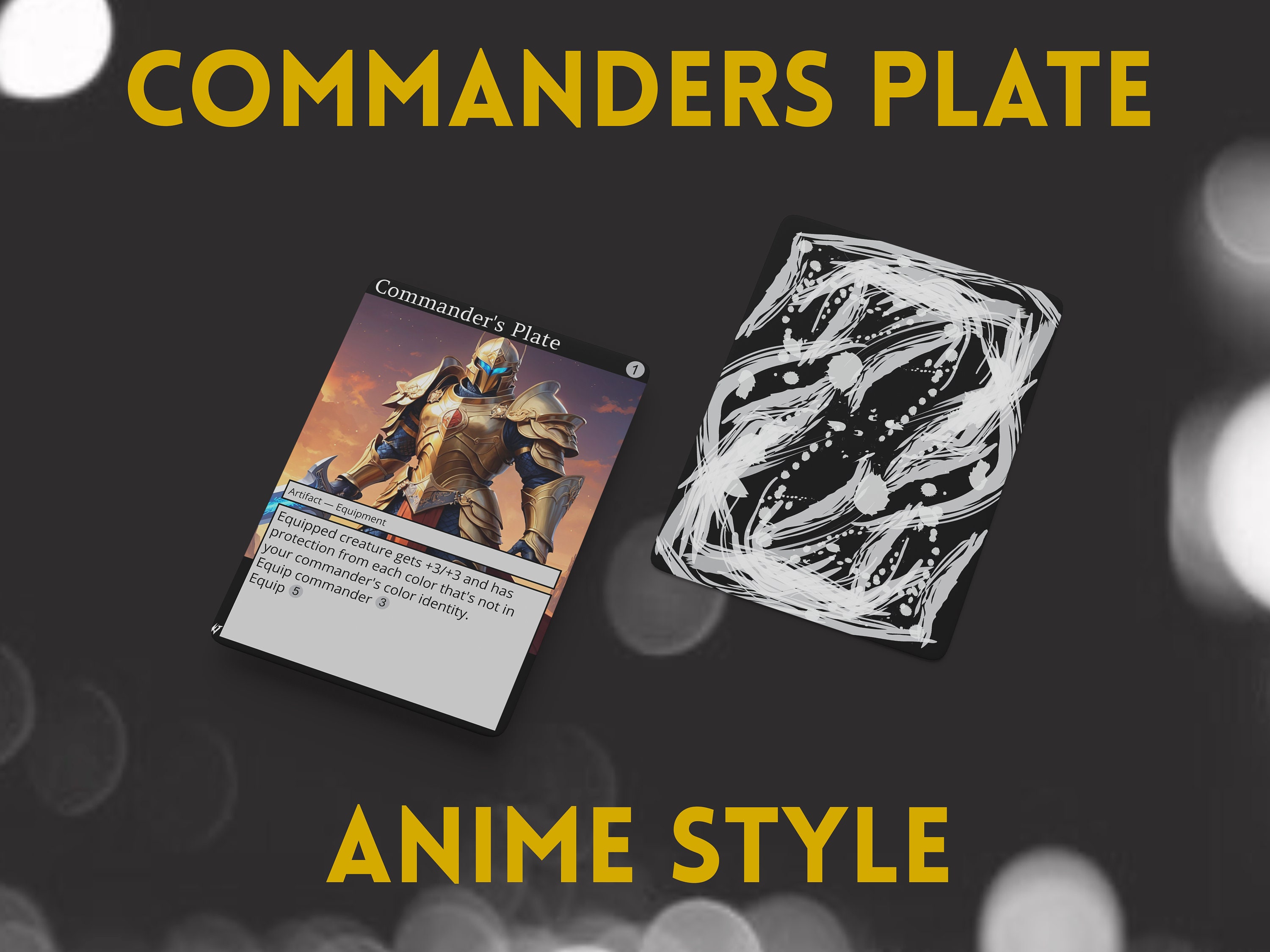 Commanders Plate Commander Proxy Anime Art Style - Etsy