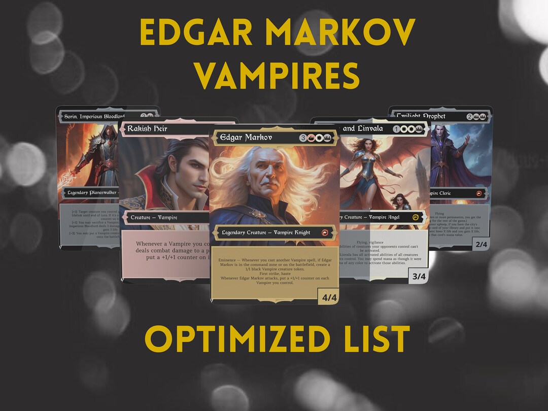 Edgar Markov EDH Commander Proxy Deck - Etsy