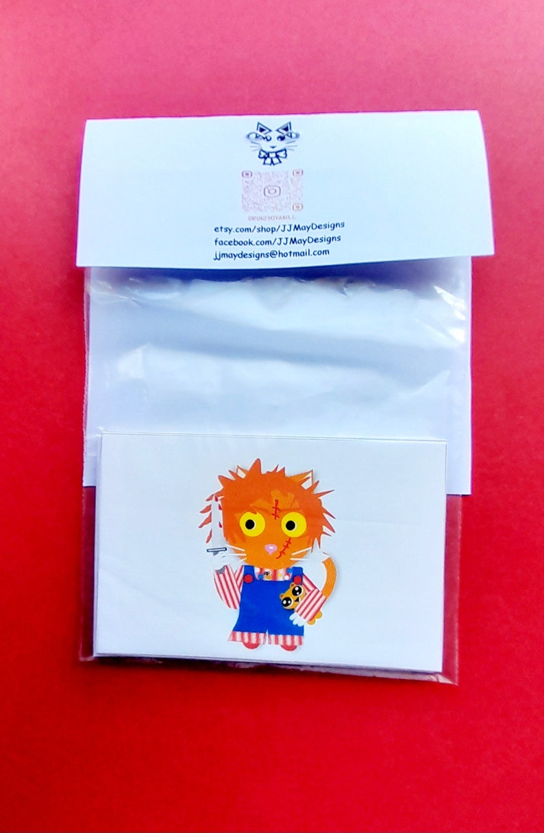 Killer Kitty Horror Film Stickers Jigsaw Billy Friday 13th Psycho ...