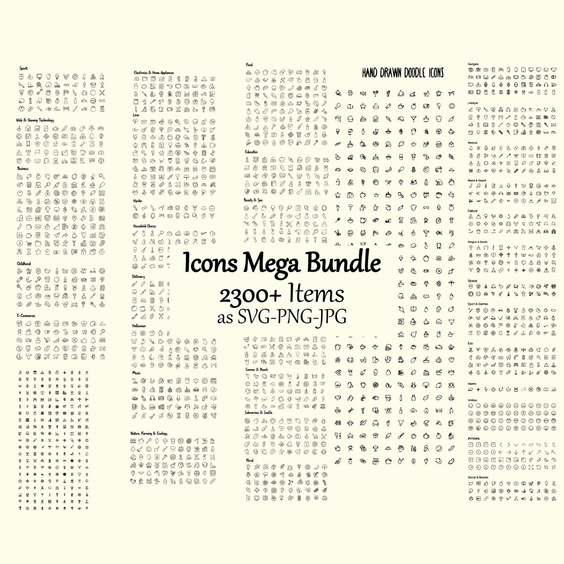 2300+ Icons Svg, Icon Vectors, Icons Svg Bundle, Symbols Bundle Cricut ...