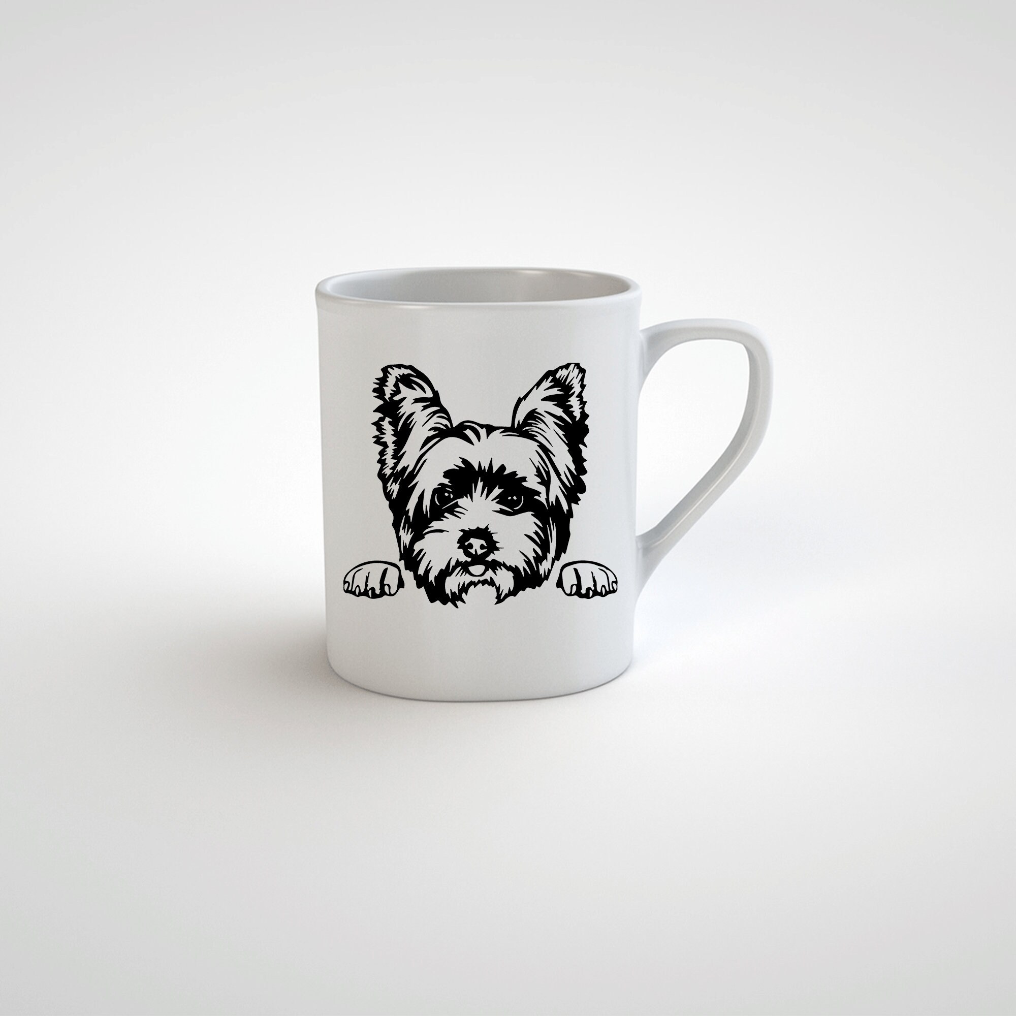 Yorkshire Terrier Svg, Yorkie Face Clipart,dog Svg Cricut, Peeking ...