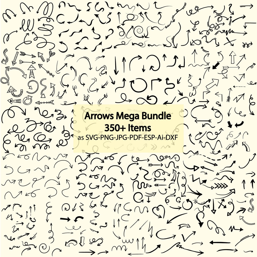 Arrows SVG, Arrows Cricut, Mega Arrows Bundle Svg, Arrow Cutting Files ...