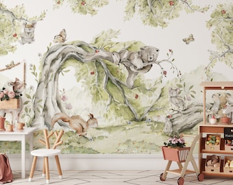 Fairy Magic Forest Self-adhesive Removable Mural Decal - Etsy