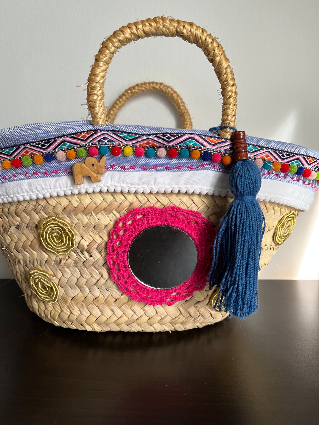 Coffa Siciliana Bag in Hand-sewn Straw, Unique and Exclusive Piece - Etsy
