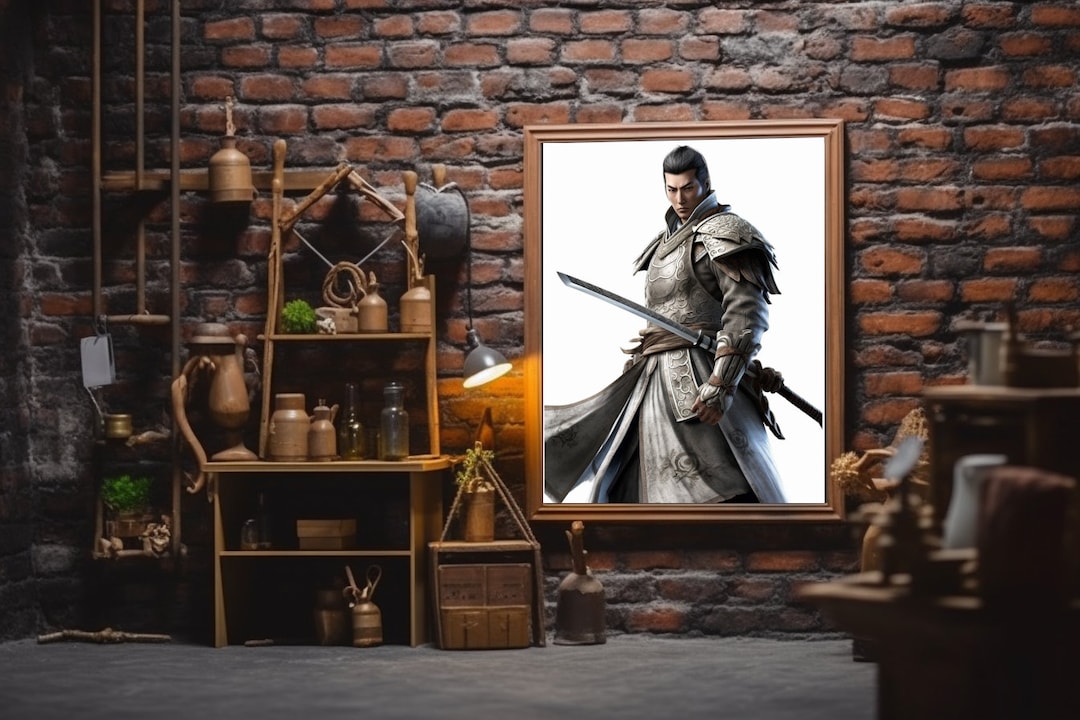 Fantasy Warrior Asian Knight Powerful Fighter Roleplaying - Etsy