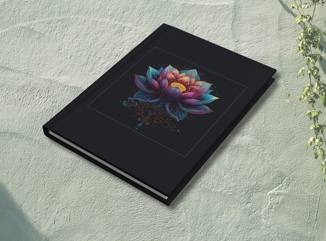 Mystical Lotus Hardcover Journal, Spiritual Gift for Yoga Teachers, Zen ...