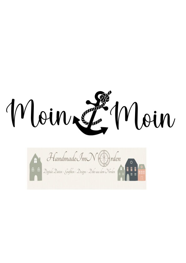 Plotterdatei Moin Moin Anker - Etsy.de
