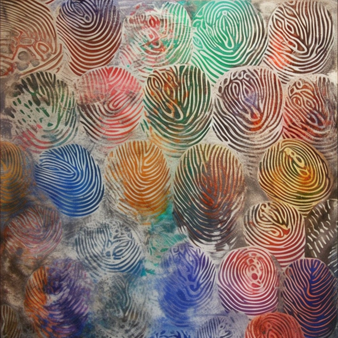 Rainbow Fingerprints, Tile Pattern, Tile, Fingerprints, Rainbow ...