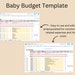 Pregnancy Baby Budget Spreadsheet - Baby Expense Tracker Template ...