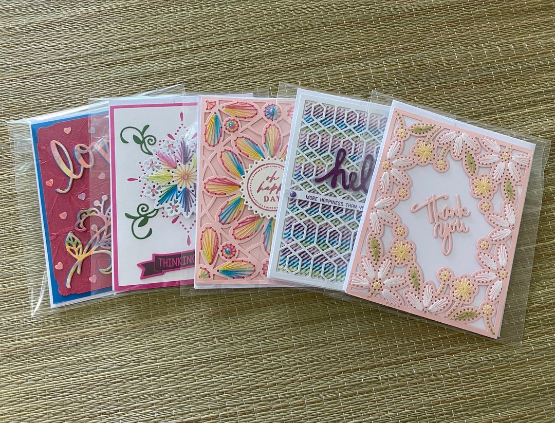 5 Unique Handmade Greeting Cards - Etsy