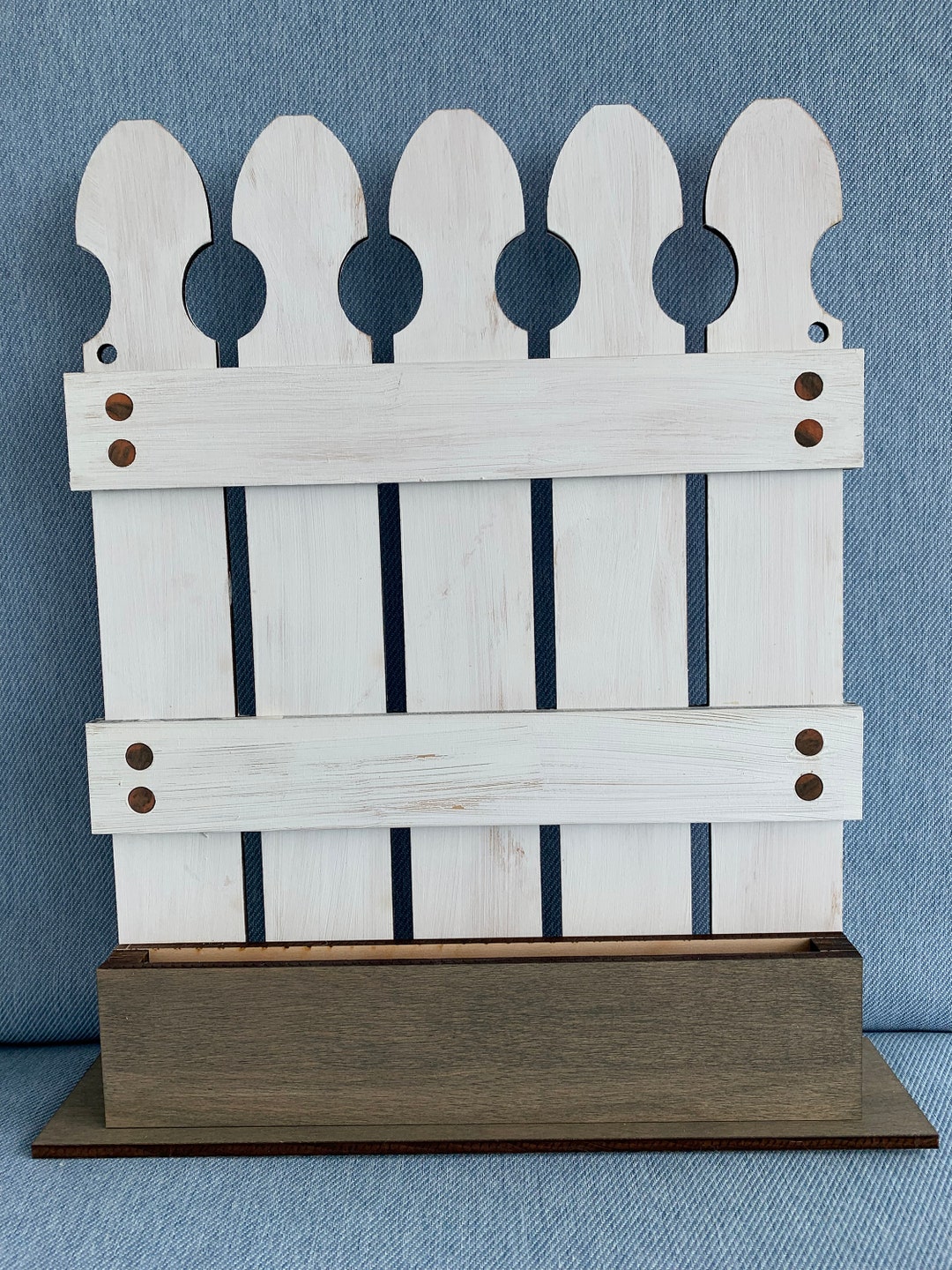 Picket Fence Sign Holder - Etsy