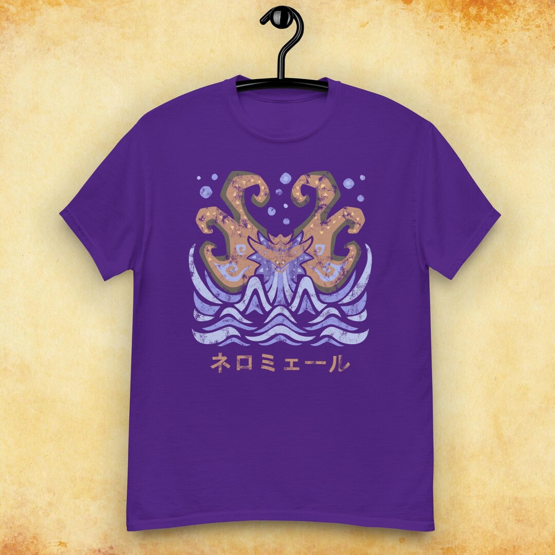 Namielle Monster Kanji T-shirt | MHW Hunter World Fan Art Iceborne ...