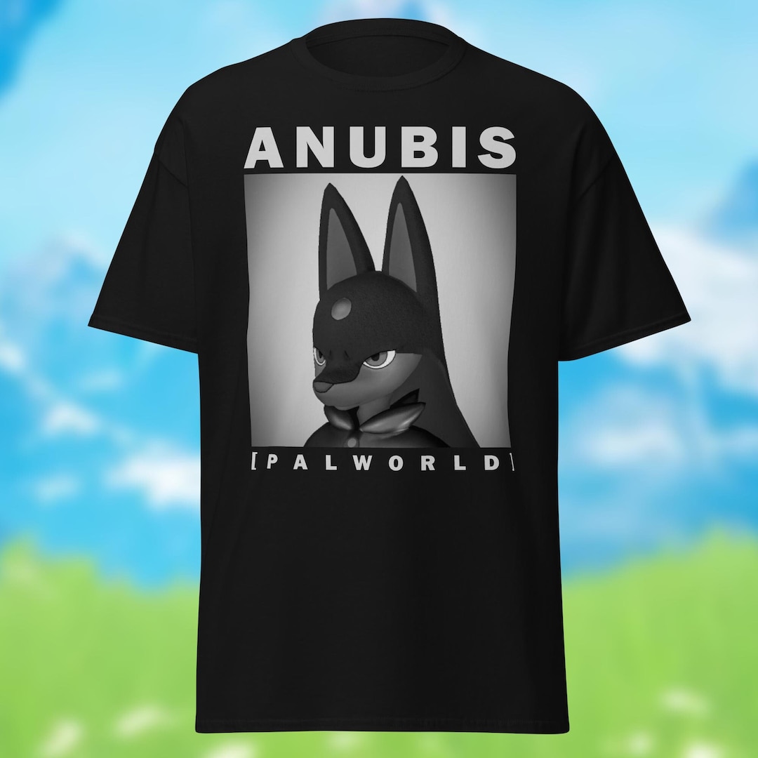 Palworld Anubis T-shirt | Gaming Fan Art Pal Portrait Unisex Merch - Etsy