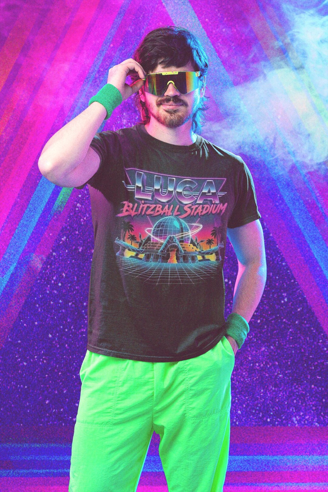 Luca Blitzball Stadium Retro 80s Tee | Final Fantasy X Game Retrowave ...