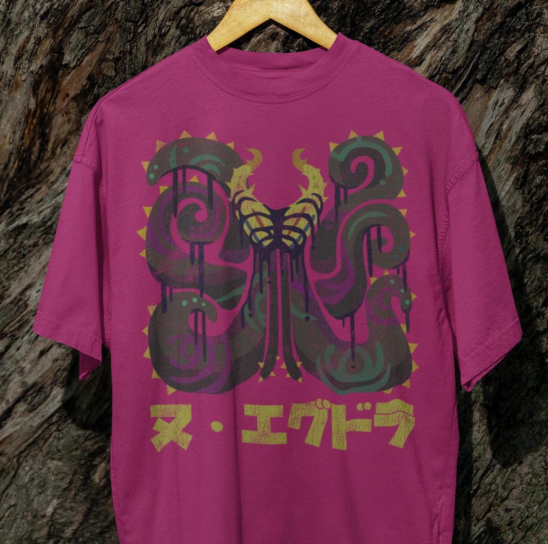 Nu Udra T-shirt | Monster Hunter Wilds Japanese Fan Art Unisex Gaming ...