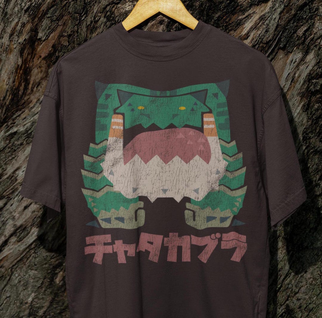Maglietta Chatacabra / Monster Hunter Wilds Fan Art giapponese Unisex ...