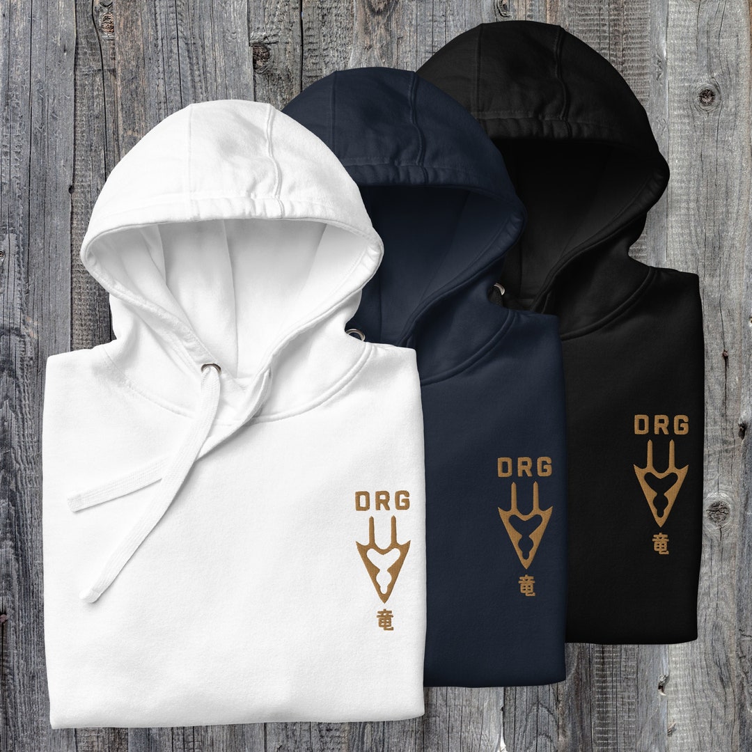 Dragoon DRG Embroidered Icon Hoodie | Fantasy Melee DPS Job Role Class ...