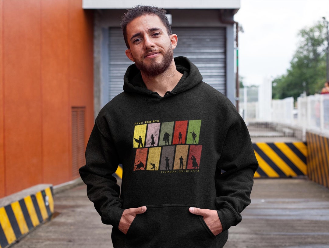 FF7 Rebirth Characters Hoodie | Final Fantasy 7 Remake FFVII Gaming Fan ...