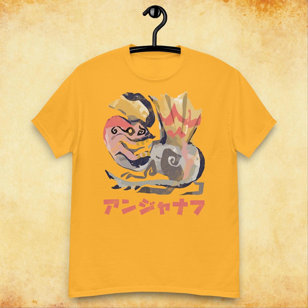 Monster Hunter Anjanath T-shirt | MHR Rise Fan Art Japanese Unisex Game ...