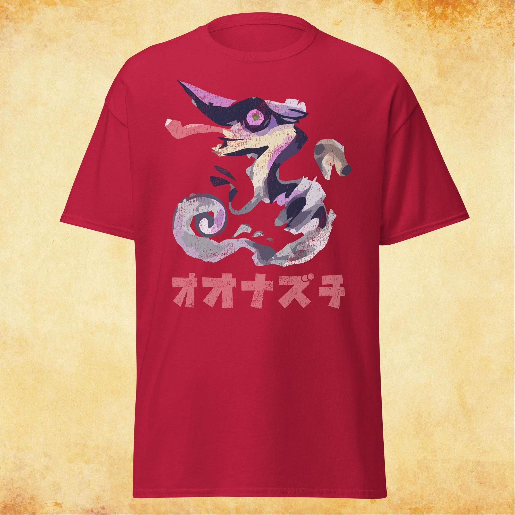 Monster Hunter Chameleos Camiseta / MHR Rise Fan Art Japonés Unisex ...