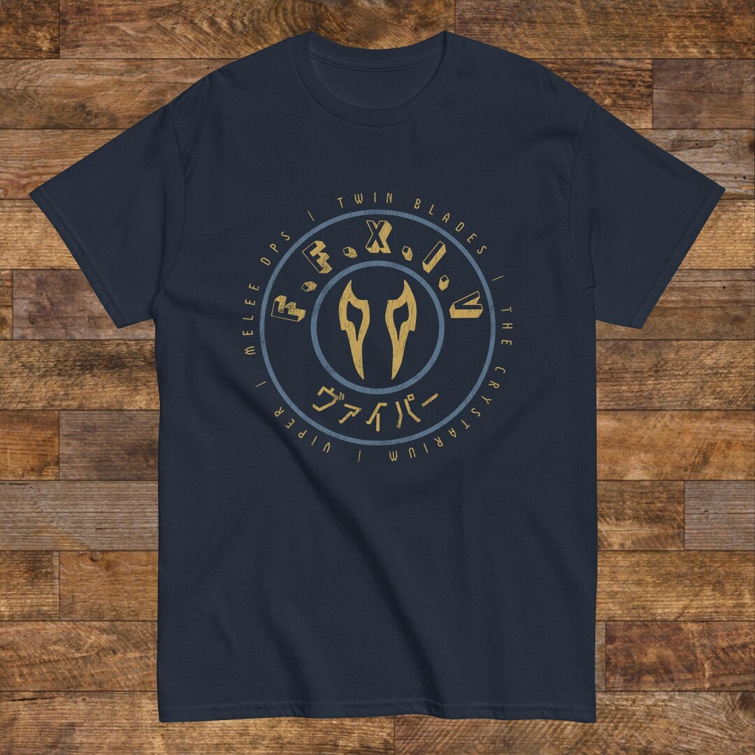 Viper Emblem T-shirt | VPR Dawntrail XIV Magic DPS Job Role Class Icon ...