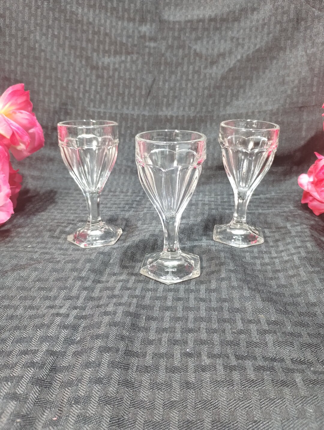 Vintage/antique Set of 3 Mini Wine/sherry/shot Glasses 1907 EAPG Ohio ...