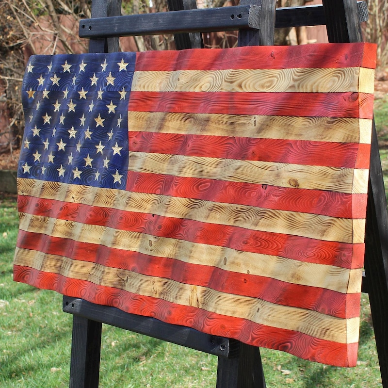 Wood American Flag - Etsy