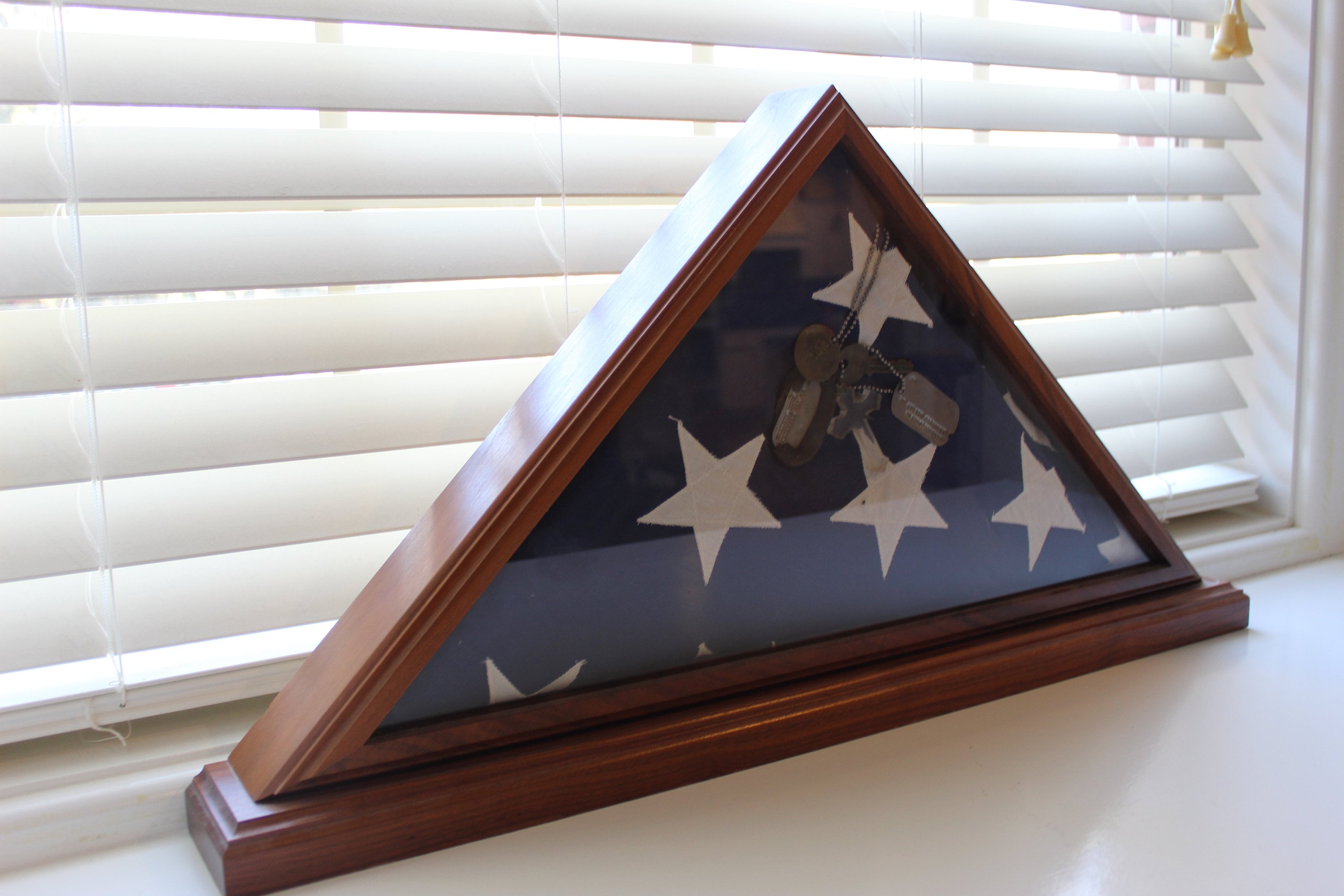 Handmade Hardwood Burial Flag Display Case - Military Retirement Gift - Etsy