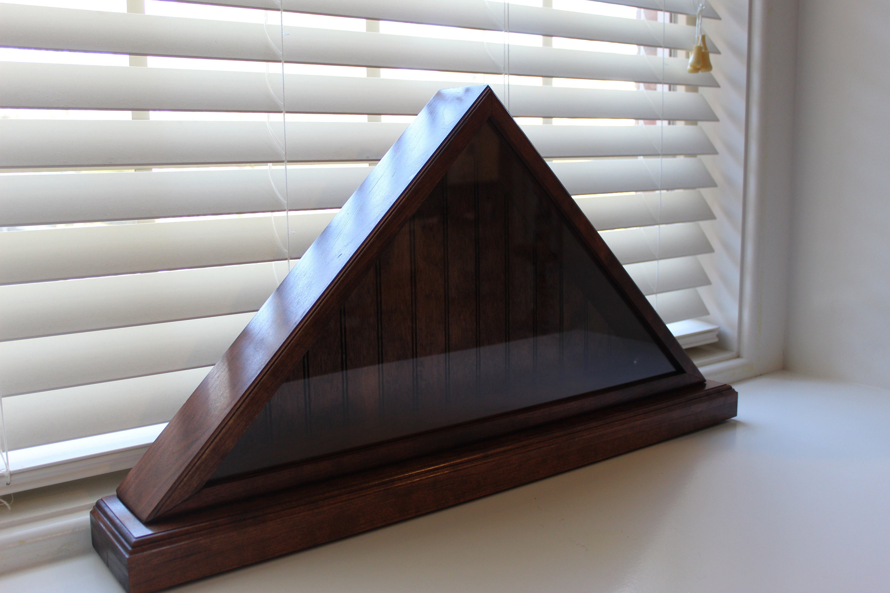 Handmade Hardwood Burial Flag Display Case - Military Retirement Gift - Etsy