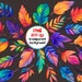 24 PNG Rainbow Leaves Clipart Set Holographic Leaves Digital Images ...