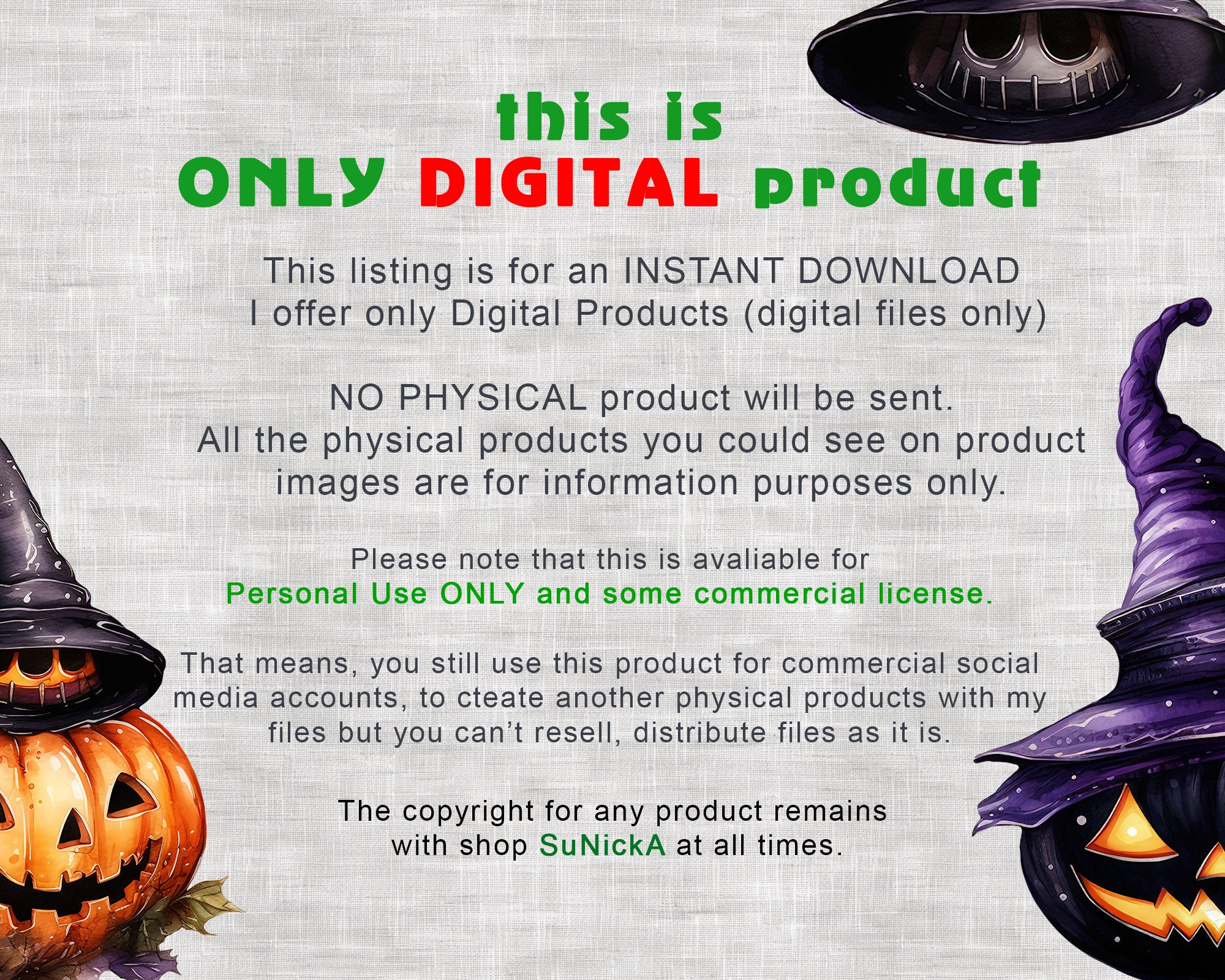 16 PNG Halloween Pumpkins Clipart Set Watercolor Cute - Etsy