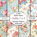 Shabby Chic Roses Vintage Digital Paper, Shabby Chic Floral Seamless ...