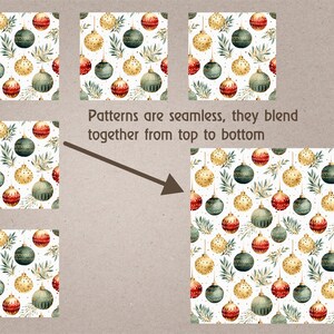 Magical Watercolor Christmas Vibes - 10 Digital Paper Pack With Xmas ...