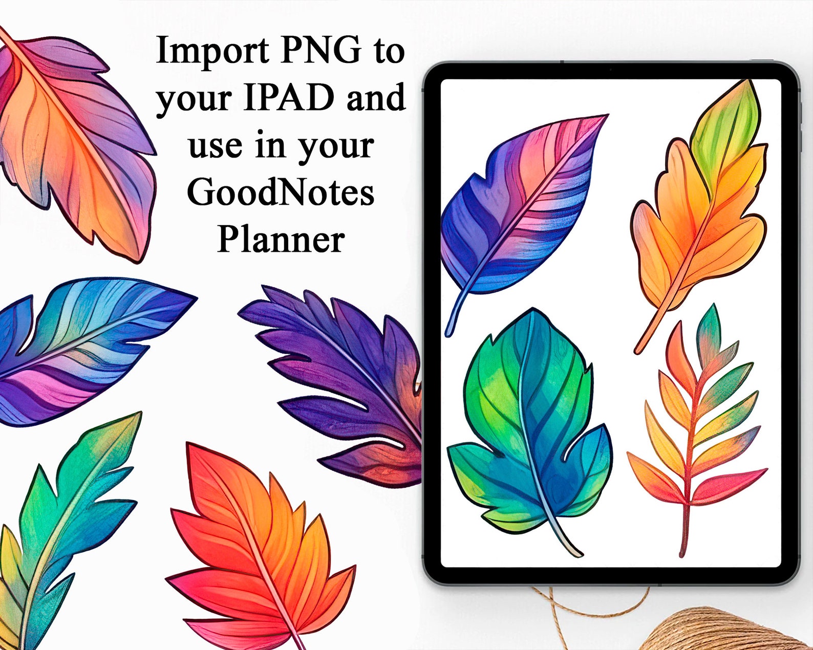 24 PNG Rainbow Leaves Clipart Set Holographic Leaves Digital Images ...