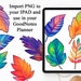 24 PNG Rainbow Leaves Clipart Set Holographic Leaves Digital Images ...